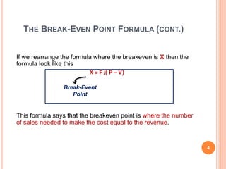 Group3 breakeven analysis | PPTX