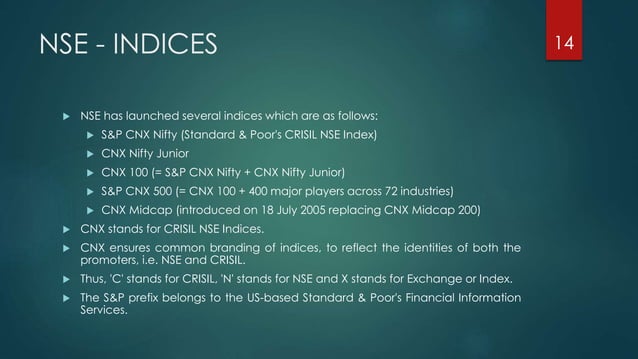BSE and NSE Stock Exchange | PPTX