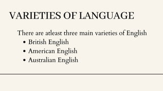 Varieties and Registers of Spoken and Written Language | PDF