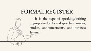 Varieties and Registers of Spoken and Written Language | PDF