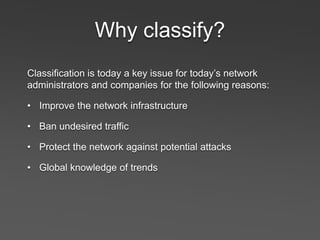 Network Measurement and Monitori - Assigment 1, Group3, "Classification ...