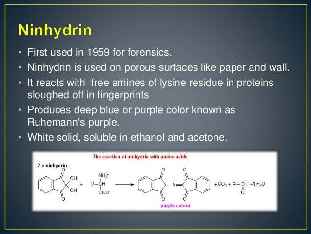 conventional methods of fingerprint development