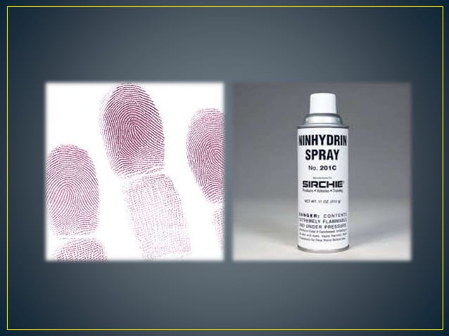 conventional methods of fingerprint development | PPTX