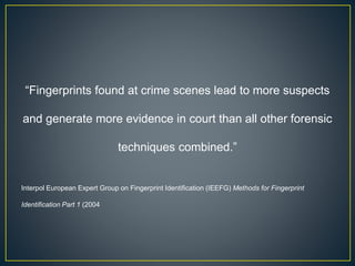 conventional methods of fingerprint development | PPTX