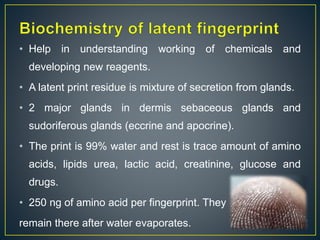 conventional methods of fingerprint development | PPTX