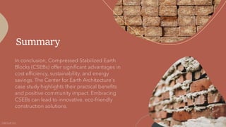 COMPRESSED STABILIZED EARTH BLOCKS (CSEB) | PDF
