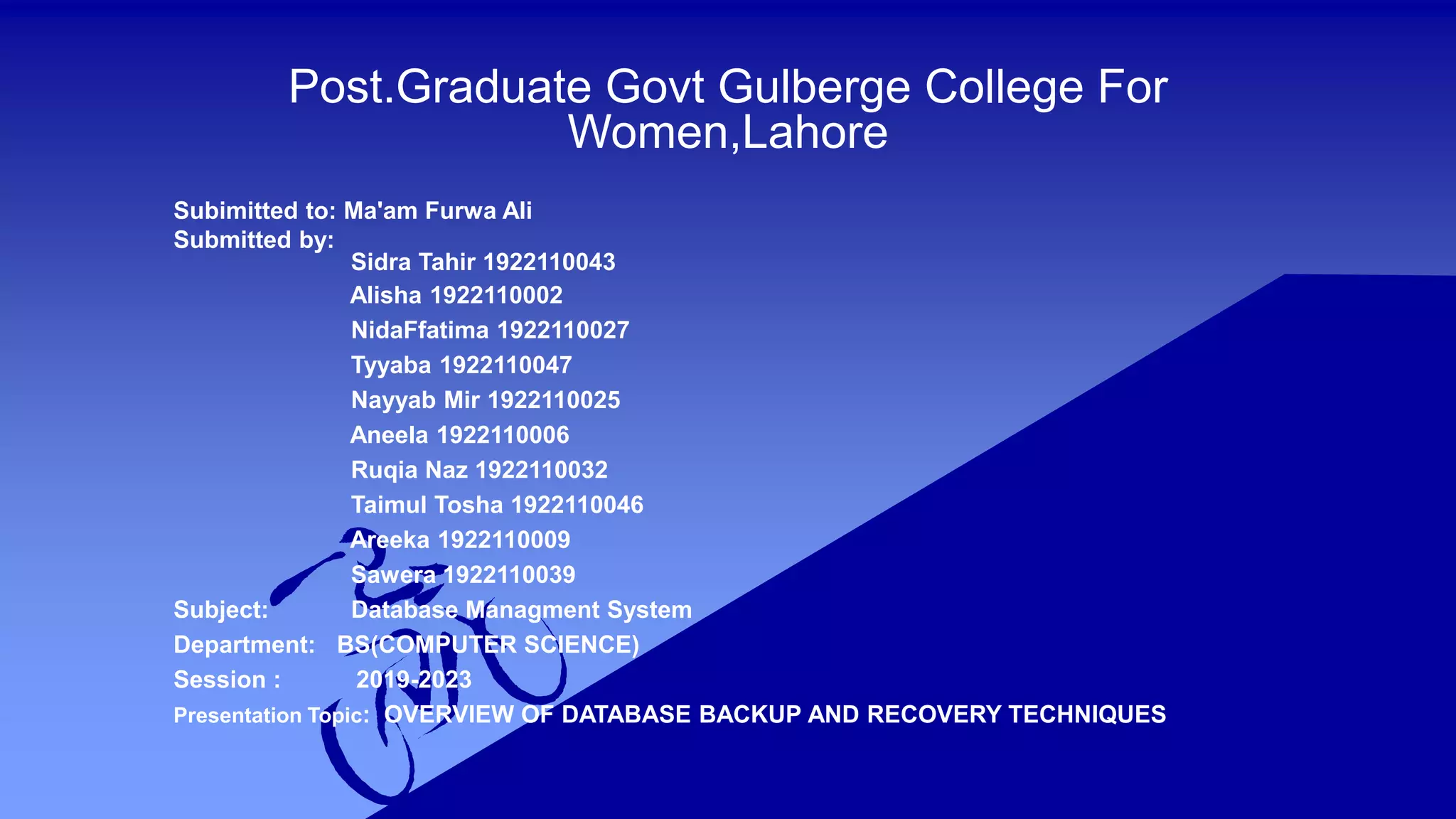 Database Backup And Recovery Pptx Databases Computer Software And Applications