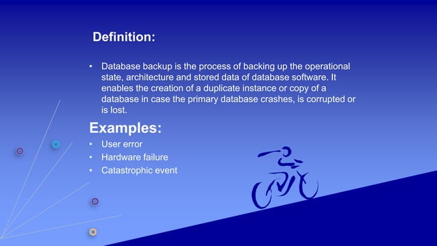 database backup and recovery | PPTX | Databases | Computer Software and Applications