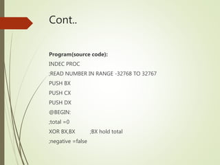 assembly language programming organization of IBM PC chapter 9 part-2 ...
