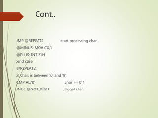 assembly language programming organization of IBM PC chapter 9 part-2(decimal input,output) | PPTX