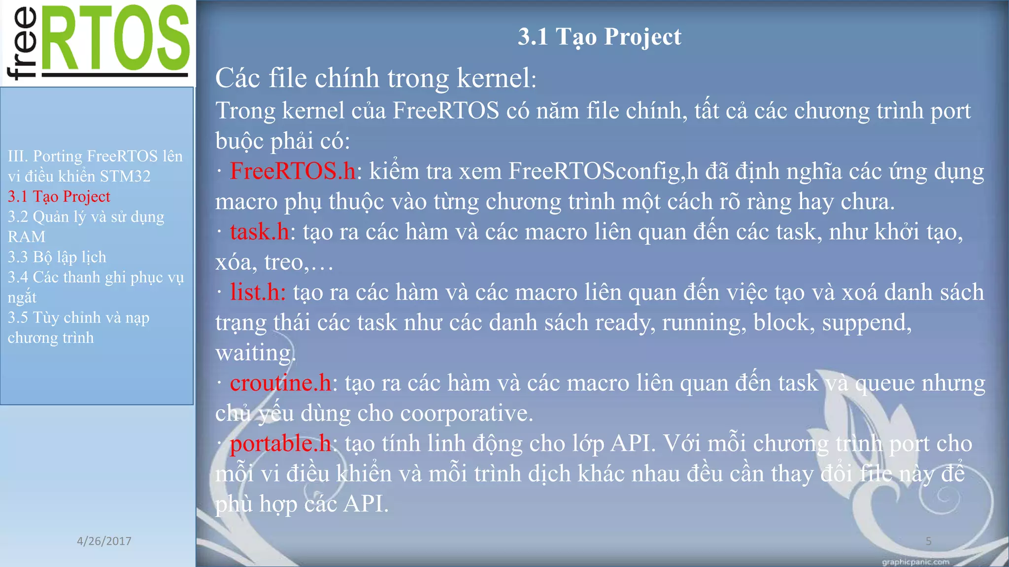 Free RTOS Porting CPU - ADKS | PPT