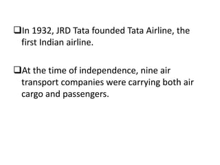 Aviation in india | PPTX