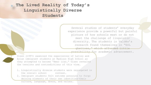 Language Diversity and Schoolling.pptx | Education