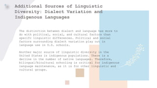 Language Diversity and Schoolling.pptx | Education