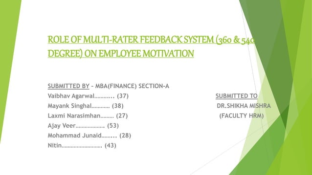 Multi rater feedback system | PPT