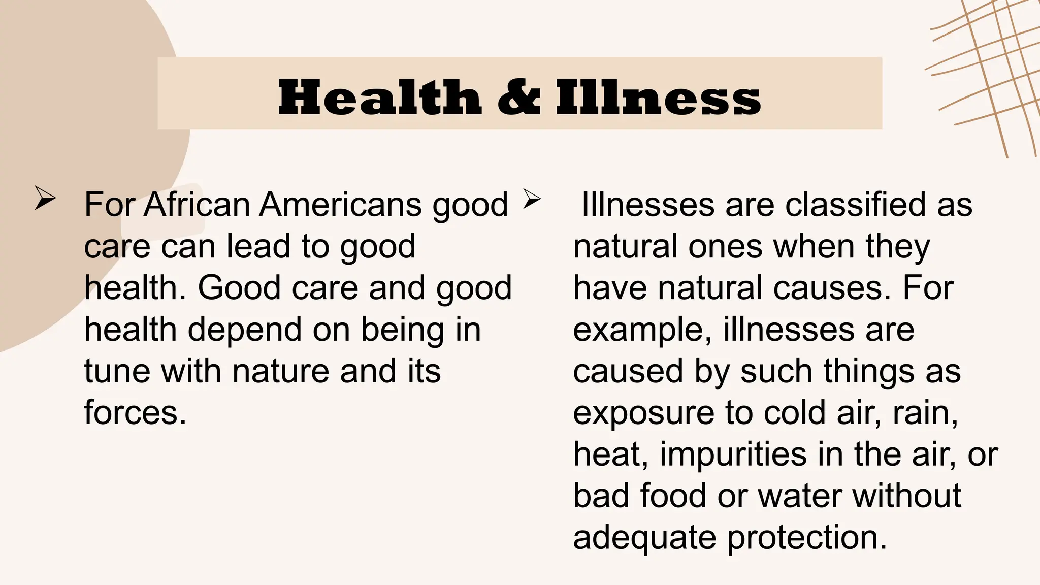 Black American Culture health and illness | PPTX