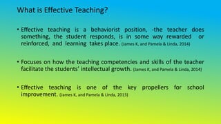 Group 3 presentation on Effective Teaching | PPT