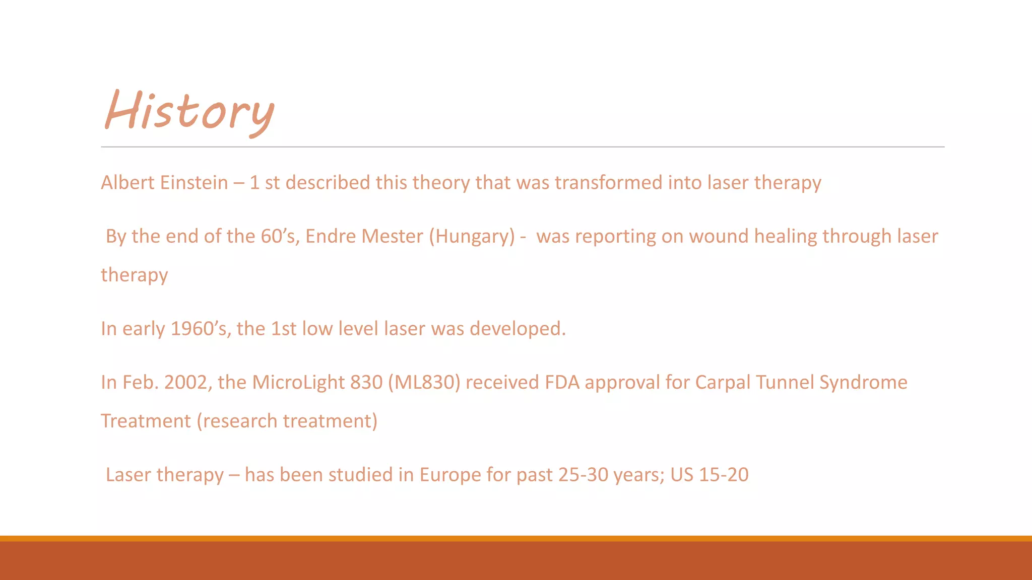 Laser therapy | PPTX