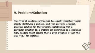 Patterns of Development, for academic writing | PPTX