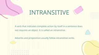 intransitive and transitive verb by group 4 | PPT