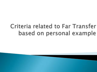 Knowledge Transfer Strategies: Far Transfer | PPTX