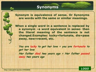 ADJECTIVE MEANING-SEMANTICS | PPT