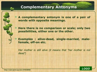 ADJECTIVE MEANING-SEMANTICS | PPT