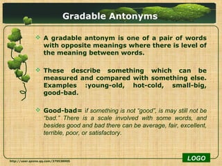 ADJECTIVE MEANING-SEMANTICS | PPT