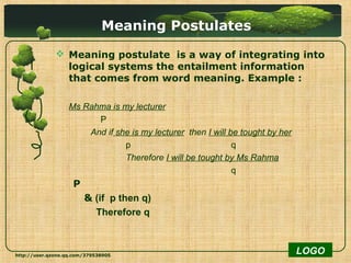 ADJECTIVE MEANING-SEMANTICS | PPT