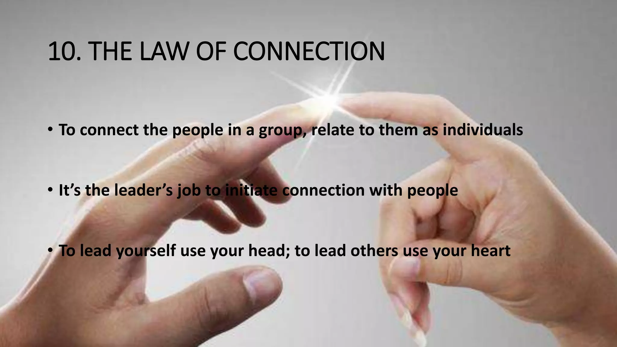 The 21 Irrefutable Laws of leadership | PPTX