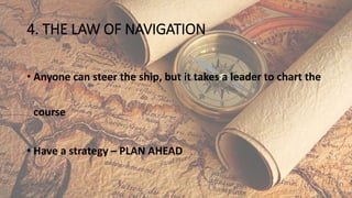 The 21 Irrefutable Laws of leadership | PPTX | Executive Leadership ...
