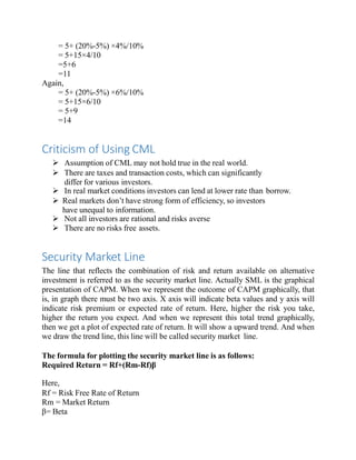 CAPM | PDF