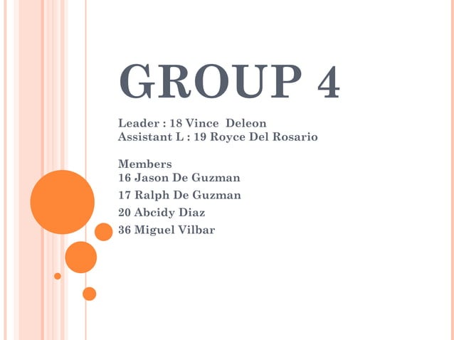 Group 4 | PPT