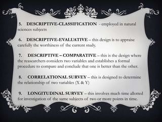 Descriptive Research Design Methodology