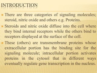 SIGNALING PATHWAY FROM THE MEMBRANE TO NUCLEUS | PPTX