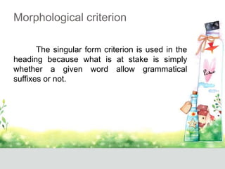 word classes | PPTX