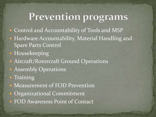 Foreign Object Damage/Debris | PPTX