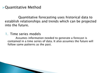 Forecasting and Decision Making | PPTX
