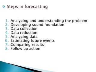 Forecasting and Decision Making | PPTX