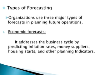 Forecasting and Decision Making | PPTX