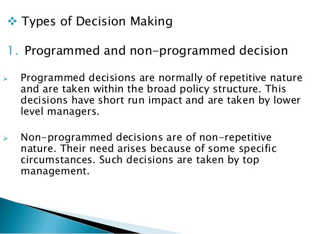 Forecasting and Decision Making