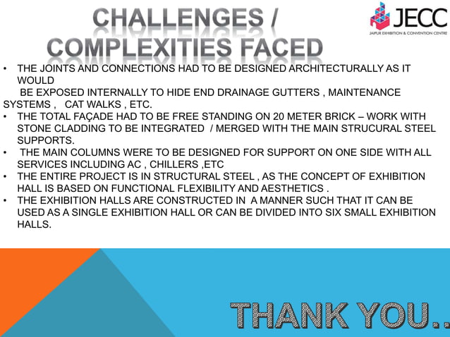 Case Study : EXHIBITION AND CONVENTION CENTRE | PPTX