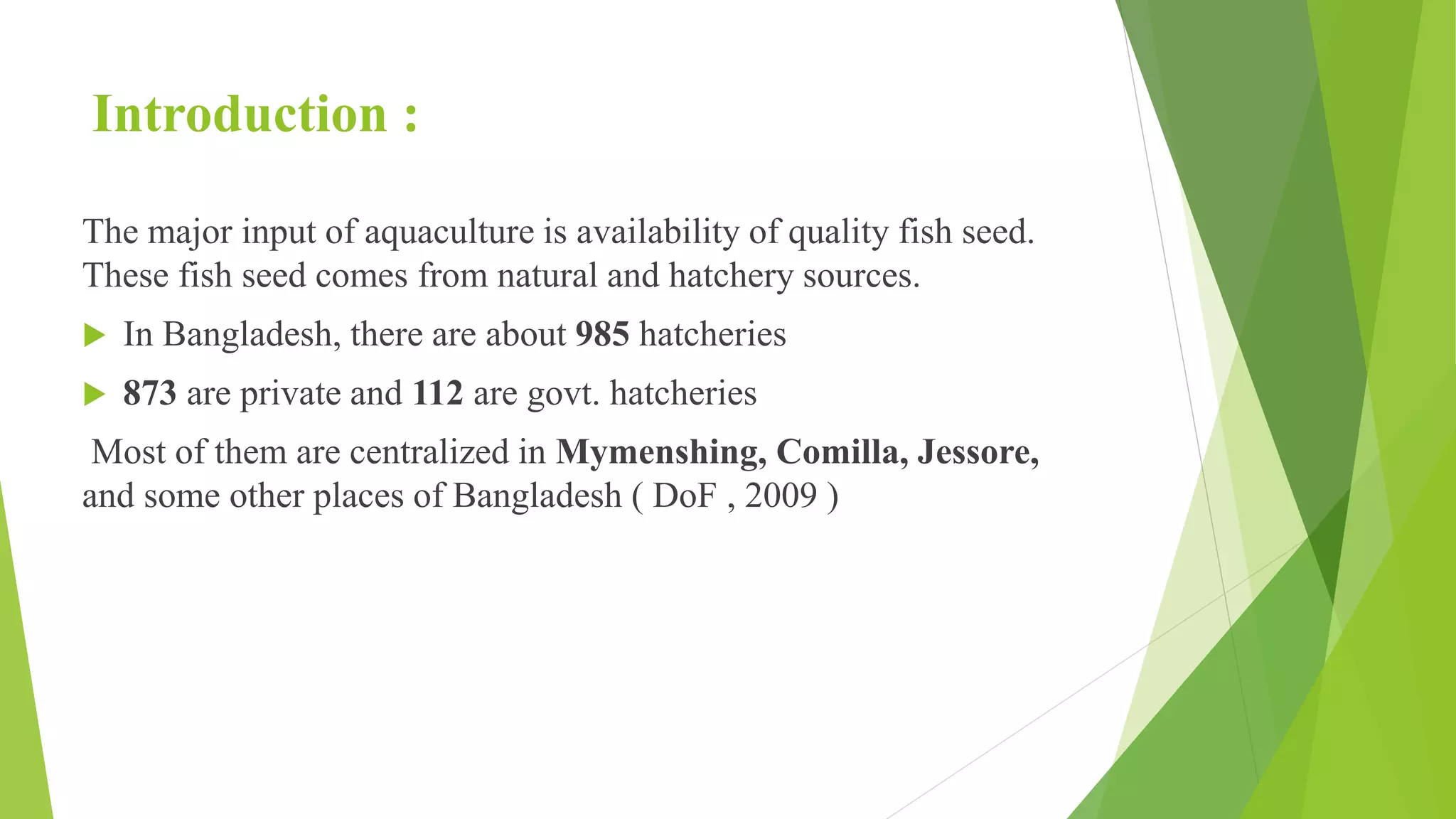 fin fish hatchery | PPTX