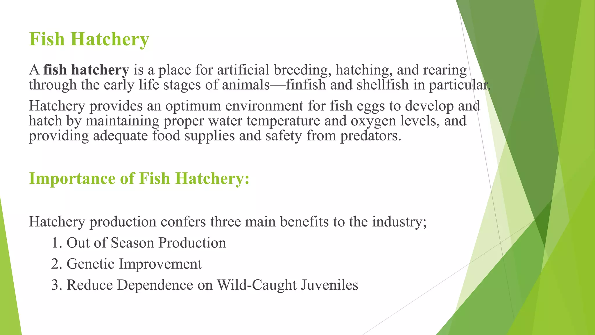 fin fish hatchery | PPTX
