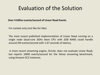 Life in the Fast Lane: A Line-Rate Linear Road | PPT