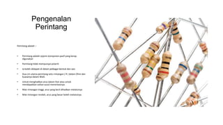 PRINSIP TEKNOLOGI ELEKTRIK_GROUP 4: KOMPONEN ASAS DALAM LITAR ELEKTRIK ...