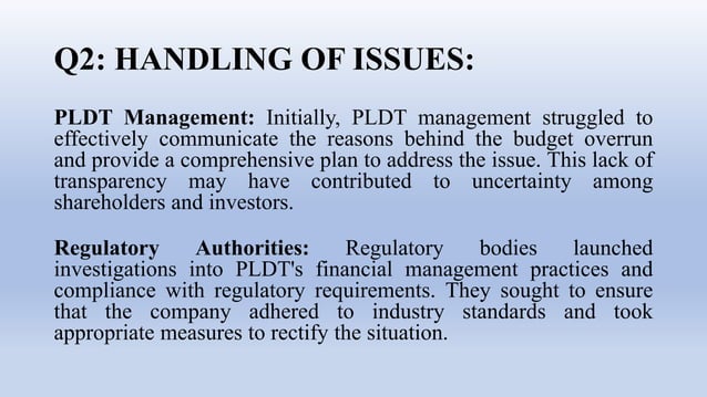 PLDT's P48Billion Over Budget a Case Study | PPTX