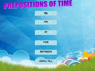 Prepositions - Usage and exercises for EFL | PPT