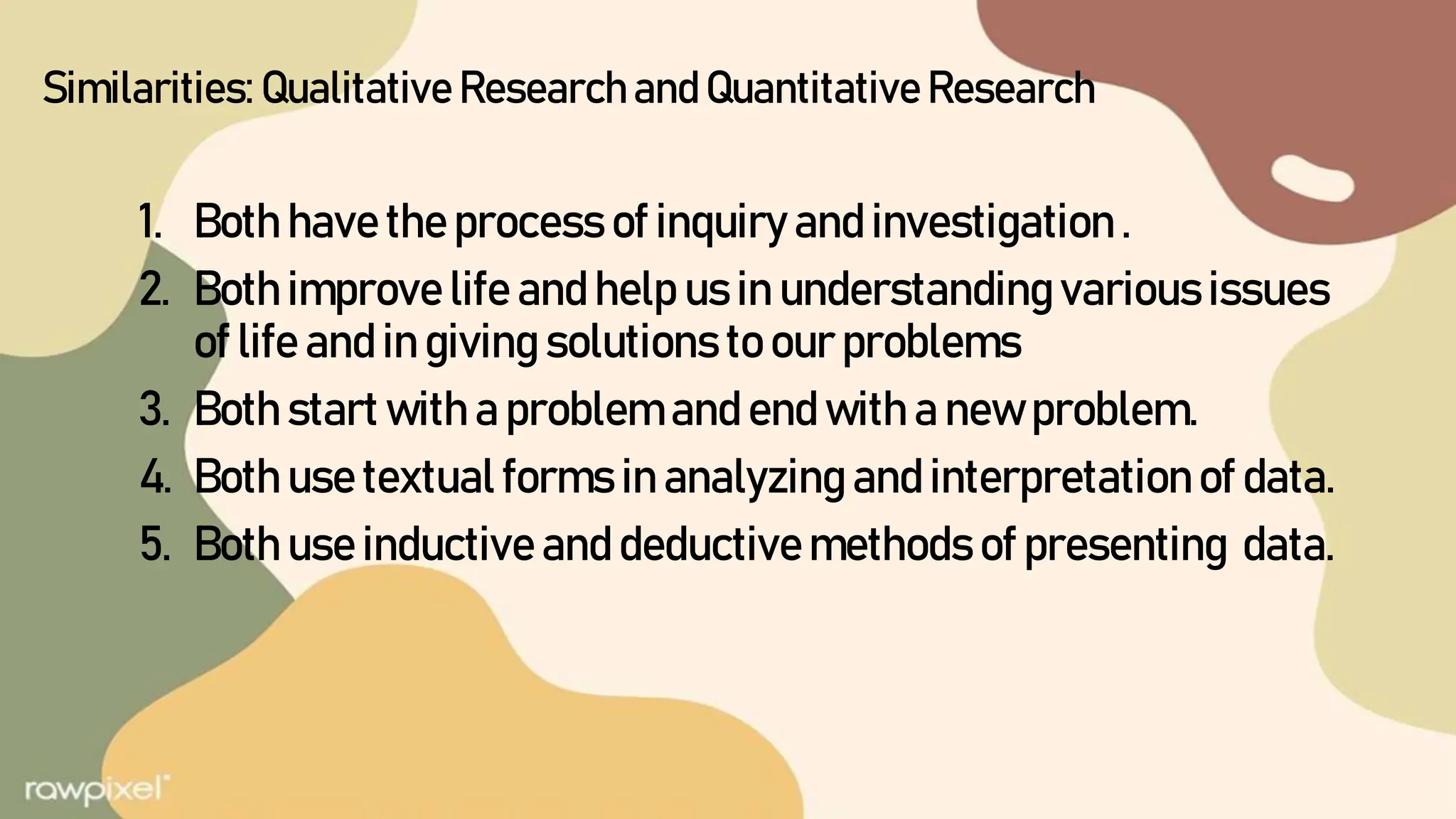 qualitative research versus quantitative | PPT