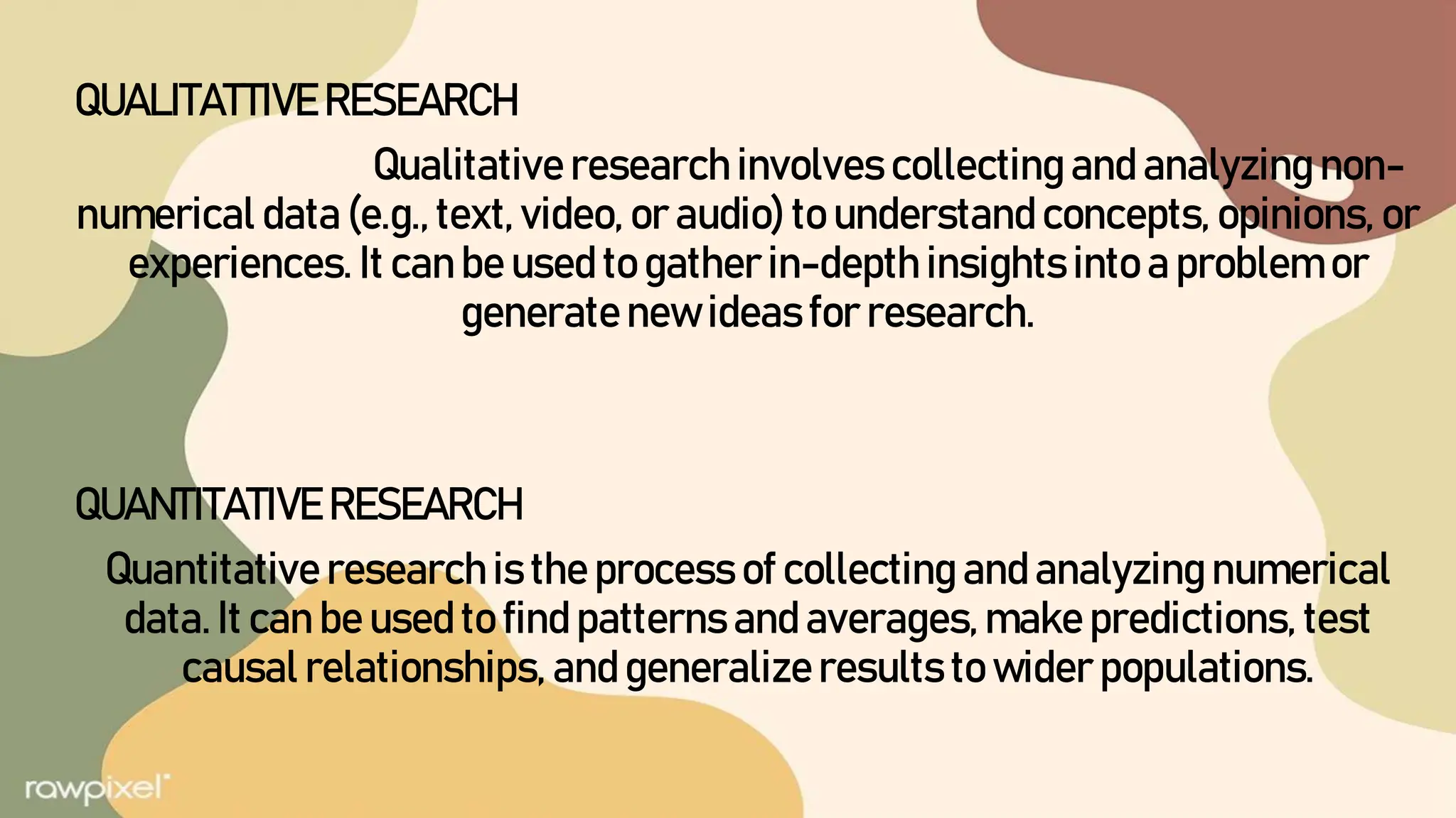 qualitative research versus quantitative | PPT